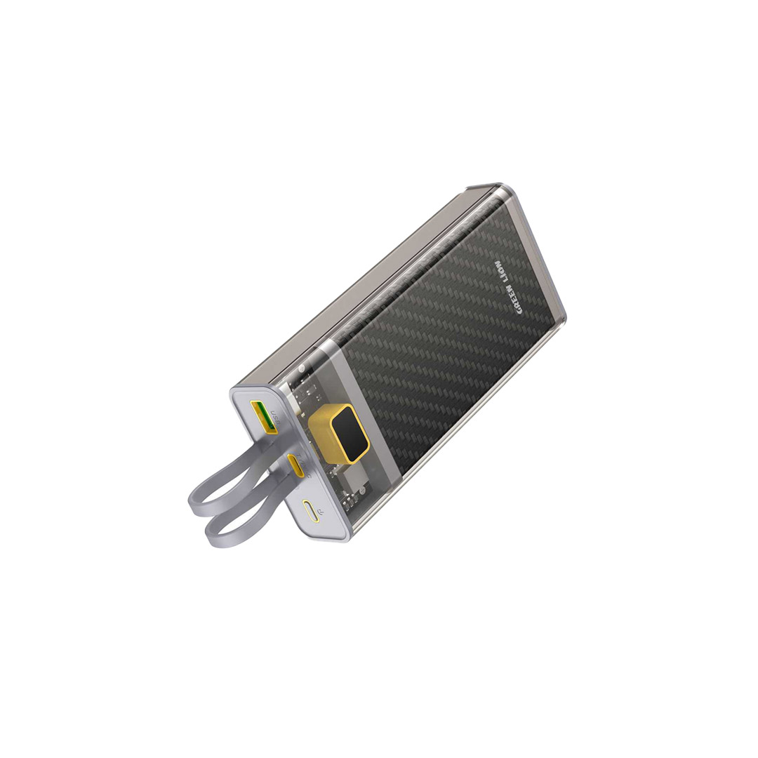 Green Lion Transparent 2 Power Bank - 20000mAh PD 20W (Gray)
