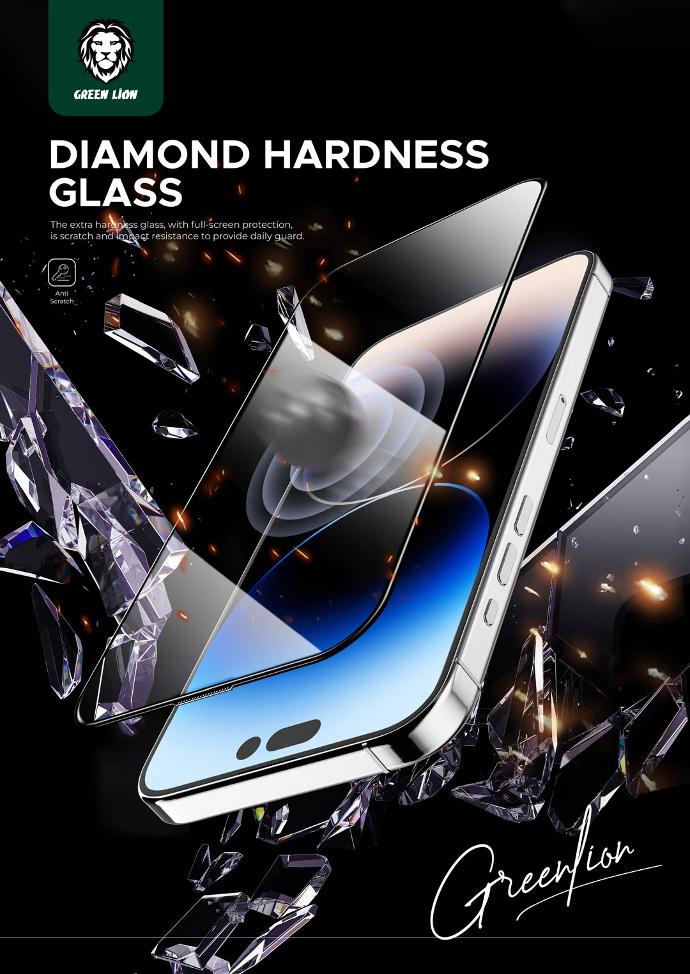 Green Lion 3D Curved Pro Screen Protector for iPhone 15 Series - Clear ...