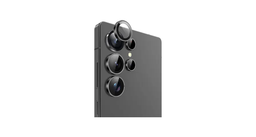 Green Lion Camera Lens Armor for S25 Ultra - Black