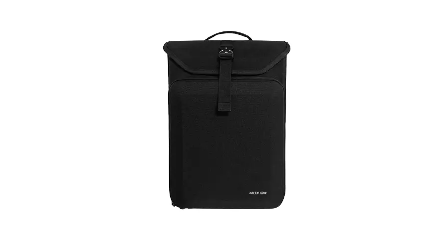Green Lion Slim Gear Laptop Backpack - Black