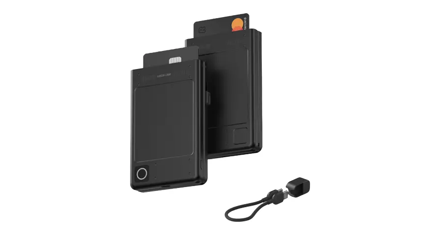Green Lion Wallet 5000mAh Power Bank - Black